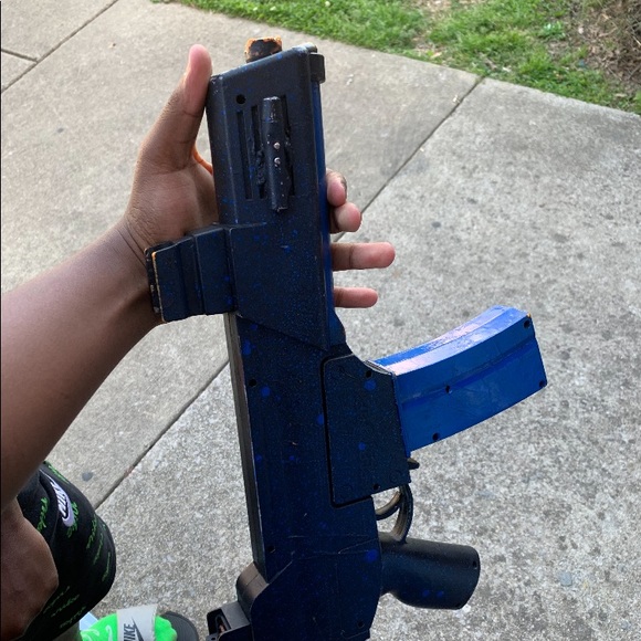 Toys | A Splat Orbee Gun Blue And Black | Poshmark